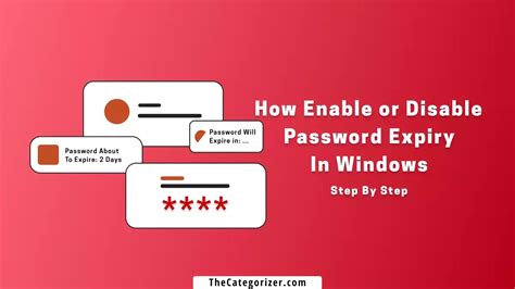 How To Enable Or Disable Password Expiration In Windows