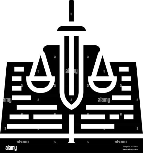 Constitution Law Glyph Icon Vector Illustration Stock Vector Image