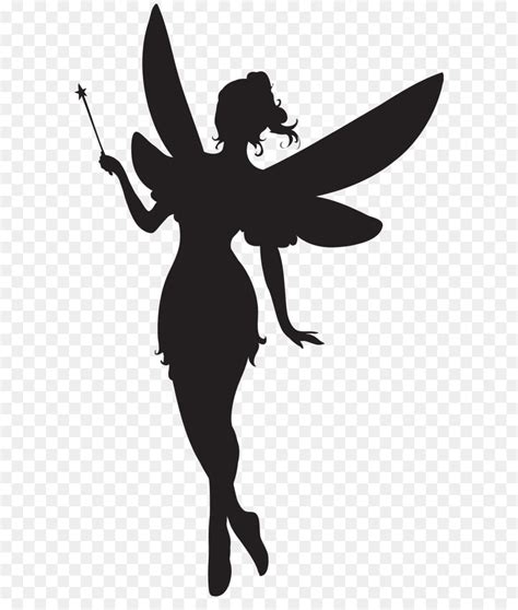 Fairy Silhouette Clip Art Fairy With Magic Wand Silhouette Png Clip
