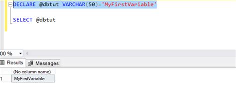 declare variables in sql server tsql database tutorials