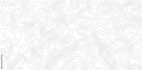 Seamless Pattern With Lines Topographic Map Geographic Mountain Relief