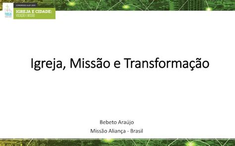 Pdf Igreja Miss O E Transforma O No Mesmo Lugar Caminho Por Onde