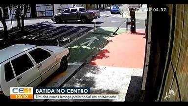 CETV 1ª Edição Fortaleza Colisão no Centro após carro avançar a