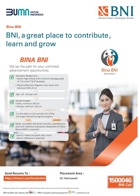 Lowongan Kerja BUMN Bina BNI Terbaru SMA K Loker Bank BUMN Dan CPNS