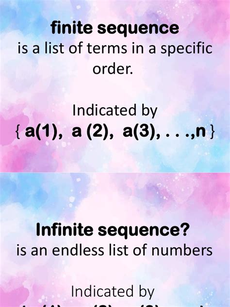 finite sequence is a list of terms in a specific order indicated by a 1 a 2 a 3