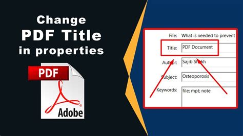 How To Change Pdf Title In Properties Using Adobe Acrobat Pro DC YouTube