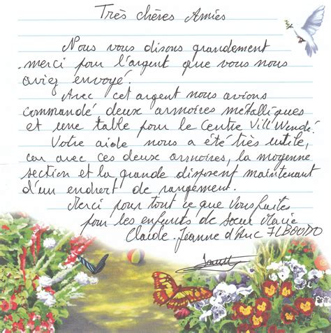 Modèle De Lettre De Remerciement Pour Un Enseignant