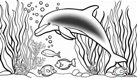 Coloriage de la vie sous marine à Télécharger ou à Imprimer gratuitement