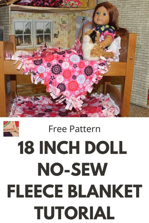 18 Inch Doll No Sew Blanket Or Afghan Tutorial Needlepointers