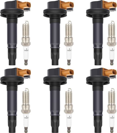 Amazon ECCPP UF646 6 Ignition Coils With 6 Iridium Spark Plugs For