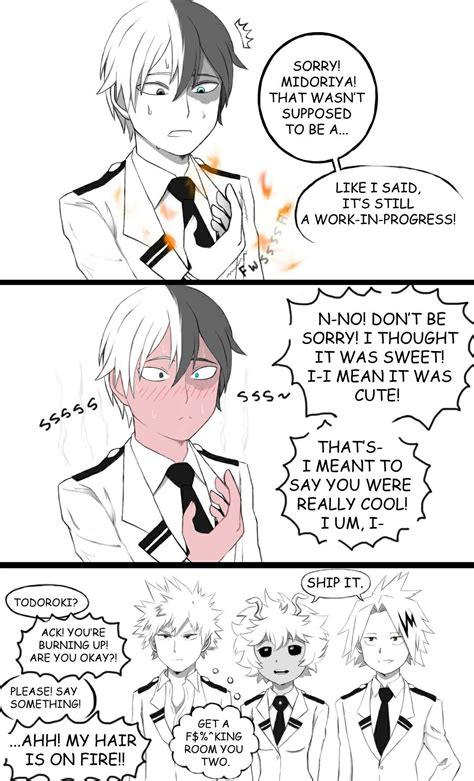 Boku No Hero Academia Todoroki Shouto Midoriya Izuku