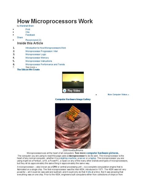 how microprocessors work pdf 64 bit computing central processing unit