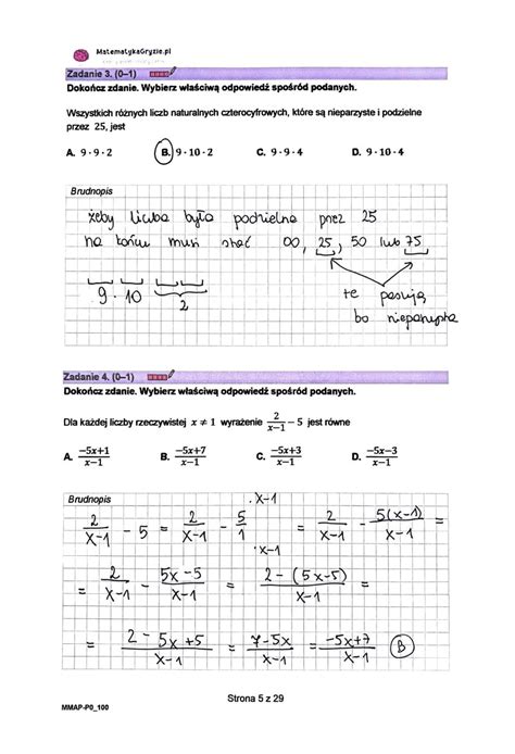 Pr Bna Matura Matematyka Odpowiedzi I Arkusz Zada Opublikujemy W