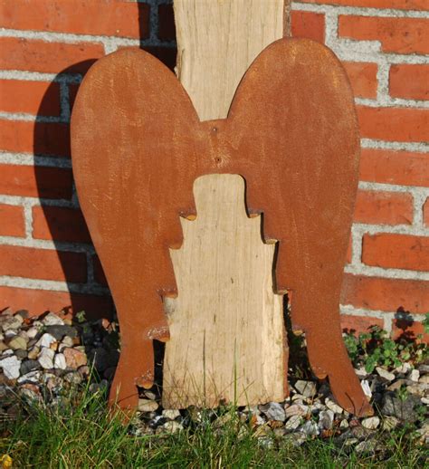 Engelsflügel 100 cm Höhe Flügel Rost Engel basteln Edelrost Weihnachten