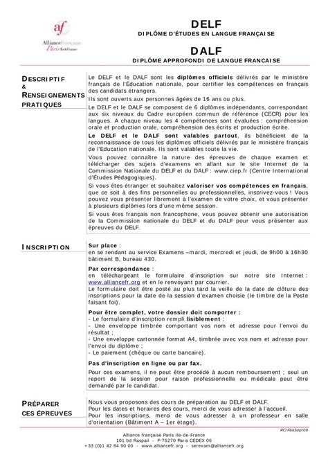 PDF DIPLÔME DÉTUDES EN LANGUE FRANÇAISE DALF français de l