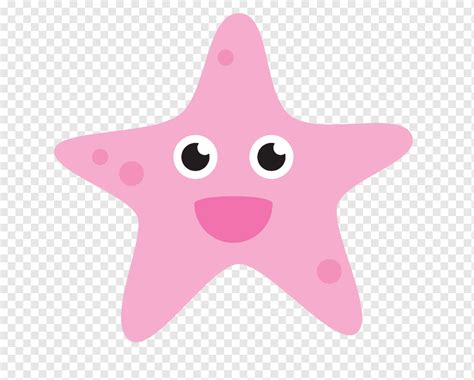 Ilustración de estrella rosa ilustración de nariz de dibujos animados