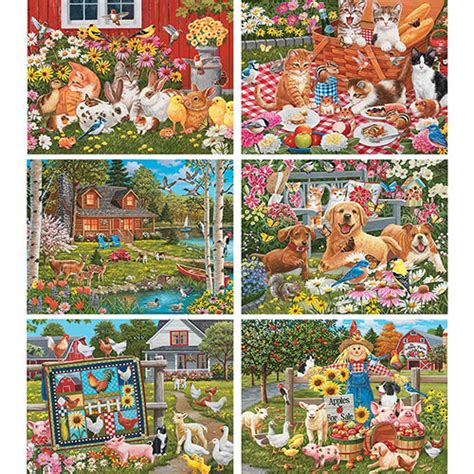 Set Of 6 William Vanderdasson 300 Large Piece Jigsaw Puzzles Spilsbury