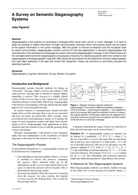 pdf a survey on semantic steganography systems