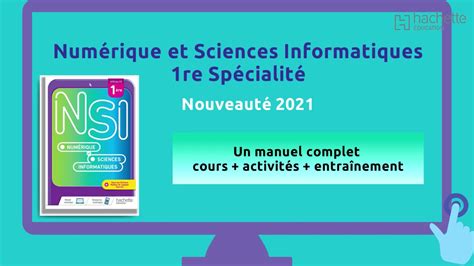 Manuel NSI 1re Spécialité YouTube