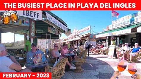 Gran Canariathe Busiest Place In Playa Del Ingles February