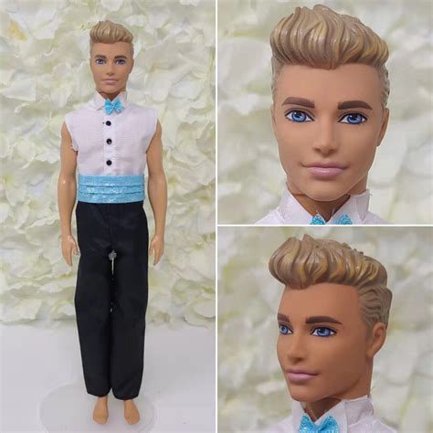 Mattel Barbie Boyfriend Ken Doll Blonde Molded Hair Handsome Man Boy