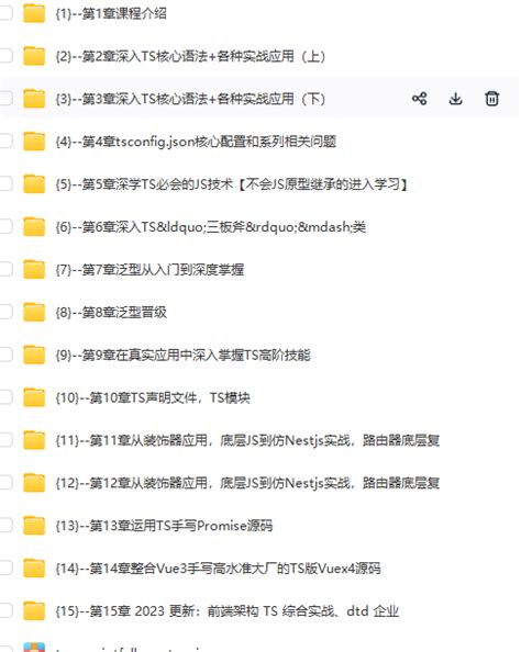 2023重磅更新，ts从入门到深度掌握，晋级ts高手 92资源站 it学习网 每日更新