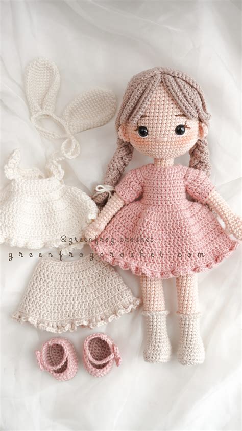 Rosie Amigurumi Doll Pattern Green Frog