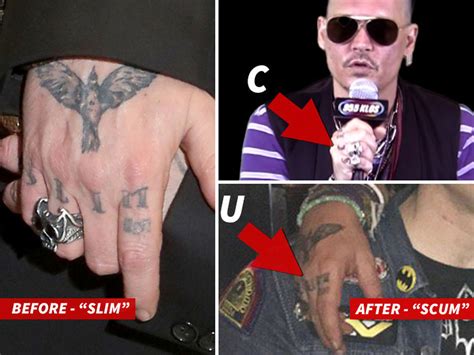 Johnny Depp Hand Tattoos