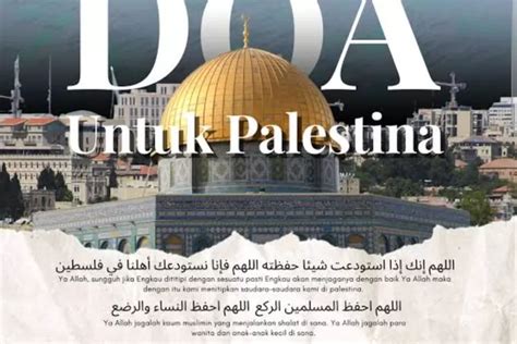 Doa Untuk Palestina Dan Masjidil Aqsa Dibaca Saat Qunut Nazilah Atau