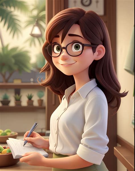 Imagen Estilo Pixar Una Mujer SeaArt AI