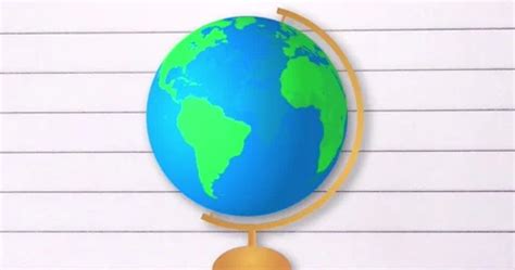 Animation Of Globe Spinning On Stand Aga Stock Video Pond