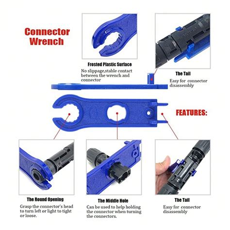 MC4 Solar Panel Crimping Tool Kit For PV Photovoltaic Cable Connector