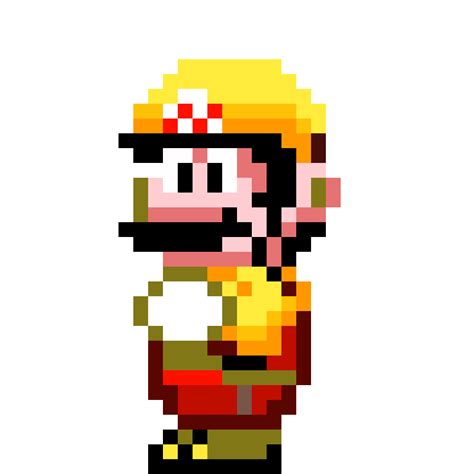 Pixilart Super Mario World Mario In His Builder Costume By The Mario Guy