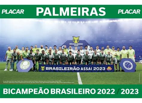 Poster Placar Palmeiras Campeão Brasileiro 2023 MercadoLivre