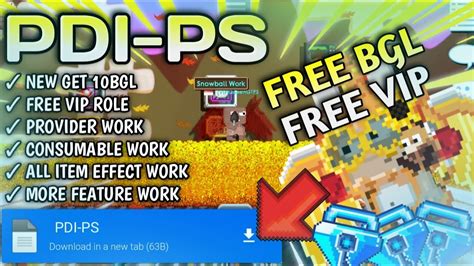 NEW GET 10BGL VIP ROLE PDI PS GTPS TERBARU 2023 Growtopia