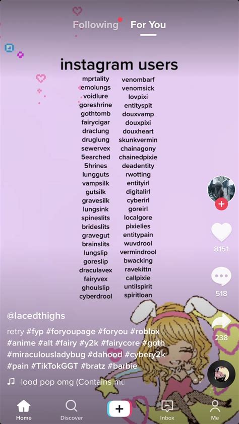 Pinterest Instagram Username Ideas Usernames For Instagram