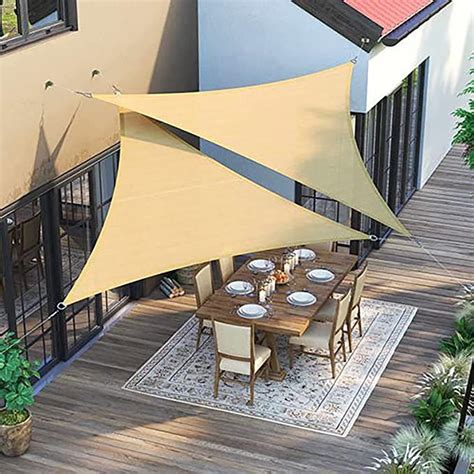 AXT SHADE Triangle Sun Shade Sail 9 10 X 9 10 X 9 10 Sand