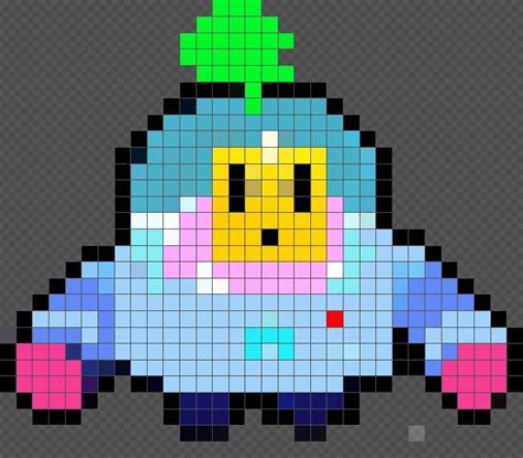 Pixel Art sprout Dibujos en cuadricula Dibujos fáciles Pixel art