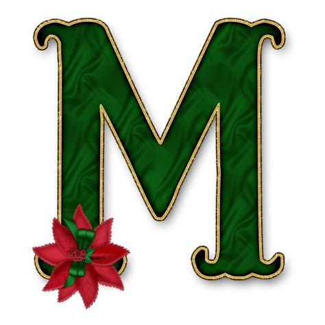 Buchstabe Letter M Christmas Monogram Letters Christmas Monogram