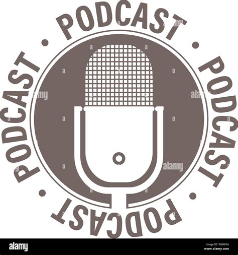 Plano simple grabación de podcast podcasting icono o símbolo con