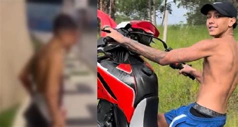 Vídeo Influenciador Meno Kabrinha famoso por dar grau nas motos é