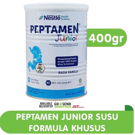 Jual Susu Peptamen Junior 400gr Paket 2 Kaleng Nestle Shopee Indonesia