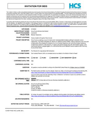 Fillable Online Invitation For Bid IFB DefinitionInvitation To Bid