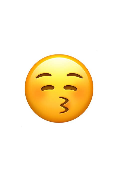 Kissing Face With Closed Eyes Emoji Kiss Emoji Ios Emoji Emoji