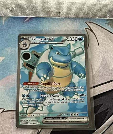 CARTE POKÉMON TORTANK Ex Full Art 184 165 Pokémon 151 EV3 5 EUR 40