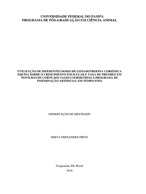 Fillable Online Cursos Unipampa Edu UNIVERSIDADE FEDERAL DO PAMPA