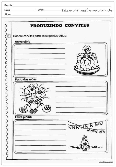 Atividades Produção De Texto 4 Ano