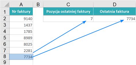 Funkcja PODAJ POZYCJĘ w Excelu Poradnik Excel