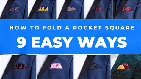 How To Fold A Pocket Square 9 Easy Ways YouTube