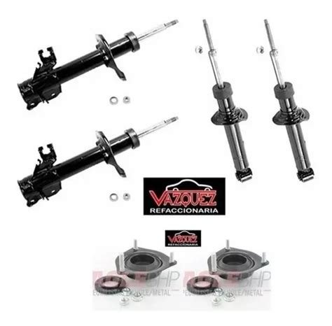 Kit 4 Amortiguadores Del Tras Bases Del Sentra 2002 2004